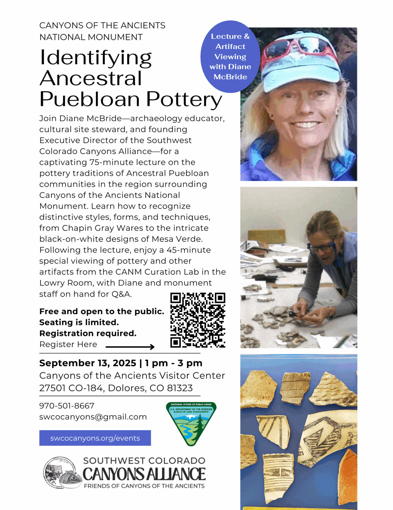 Identifying Ancestral Puebloan Pottery Lecture – Southwest Colorado ...